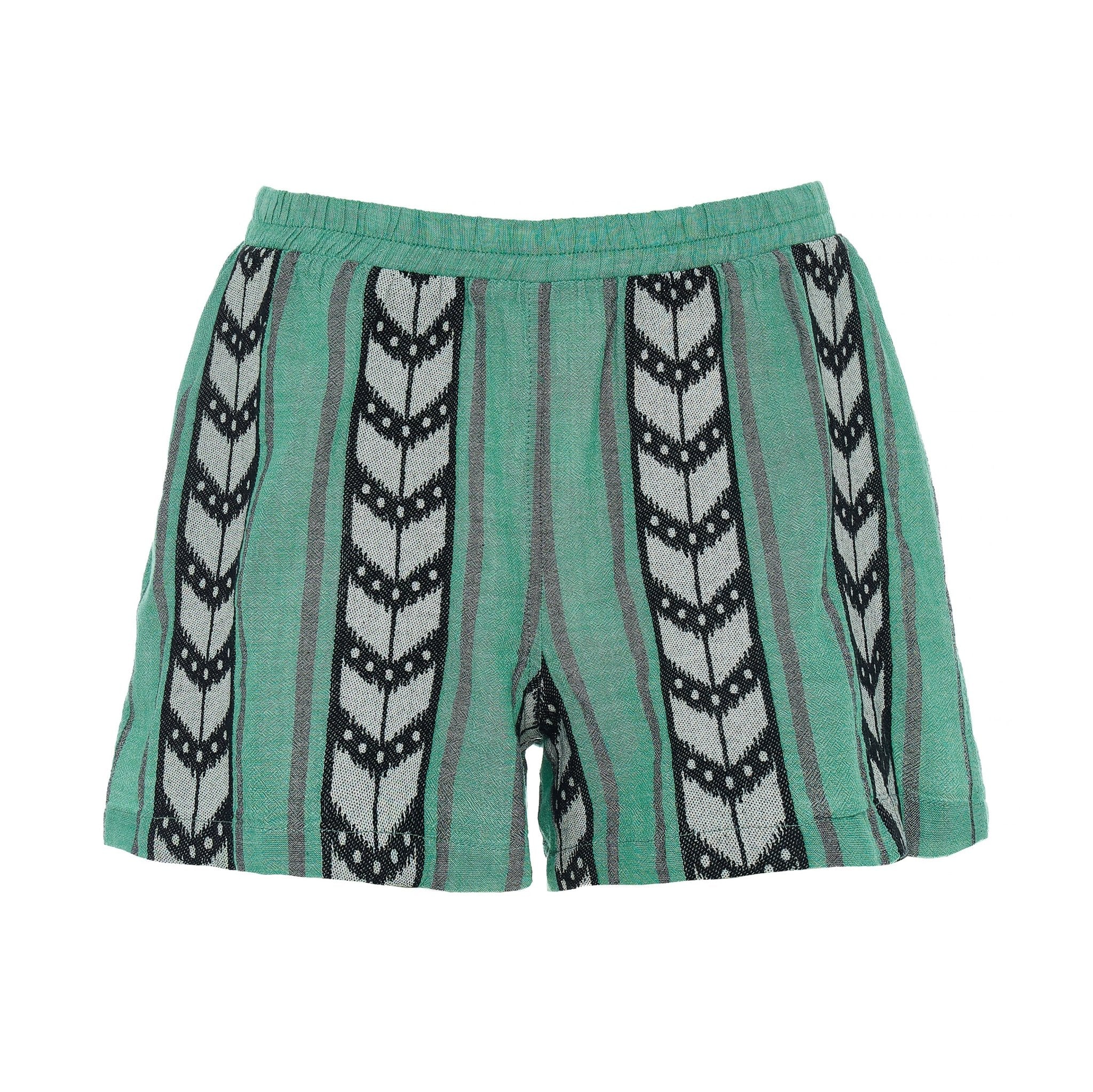 Elery Green Cotton Shorts – Pasha Living